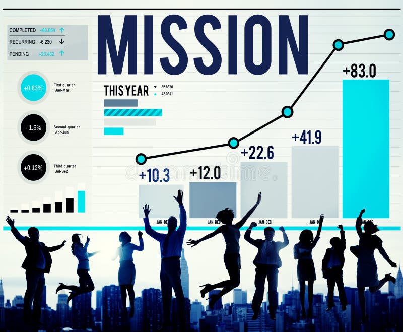 Mission Goal Inspiration Strategy Target Concept Stock Illustration ...