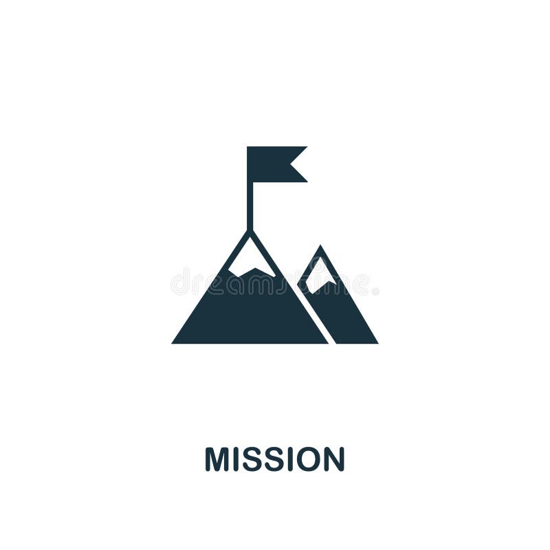 Mission Icon. Premium Style Design from Teamwork Collection. UX and UI ...