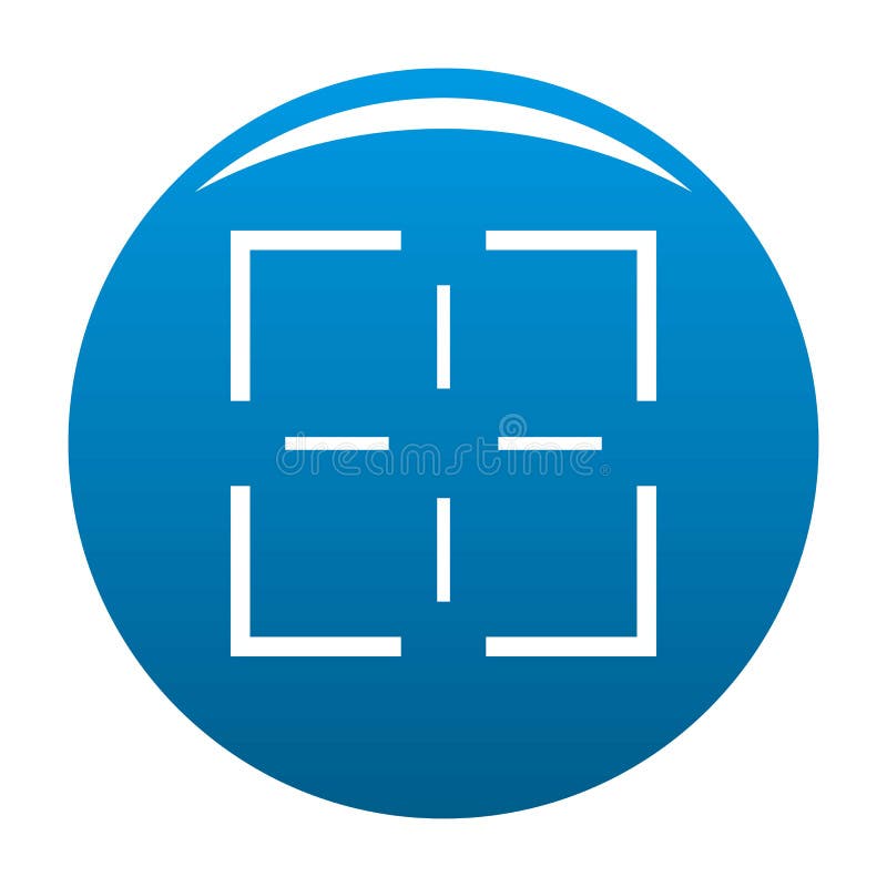 Mission icon blue vector stock vector. Illustration of vector - 110297050