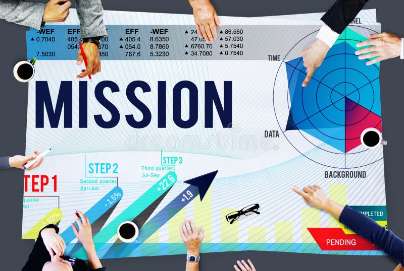 Mission Inspiration Aspiration Strategy Concept Stock Photo - Image of ...