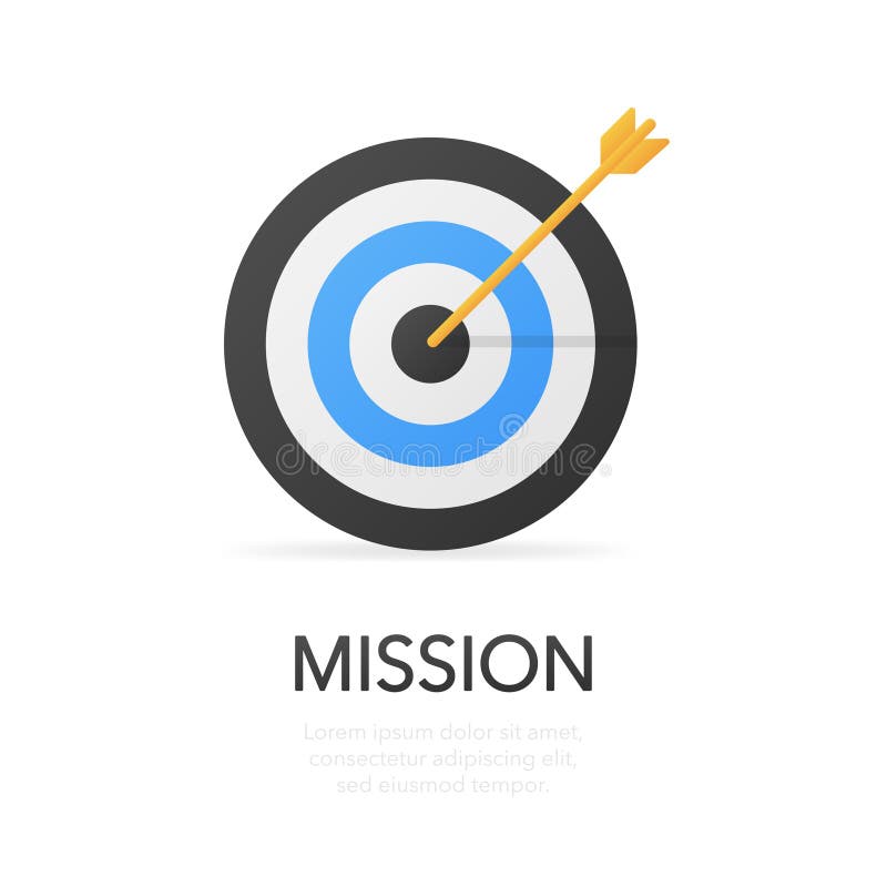 Mission. Modern Flat Design Concept. Vector Icon on White Background ...