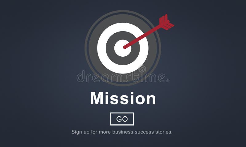 Mission Objective Goals Target Vision Strategy Concept Stock ...