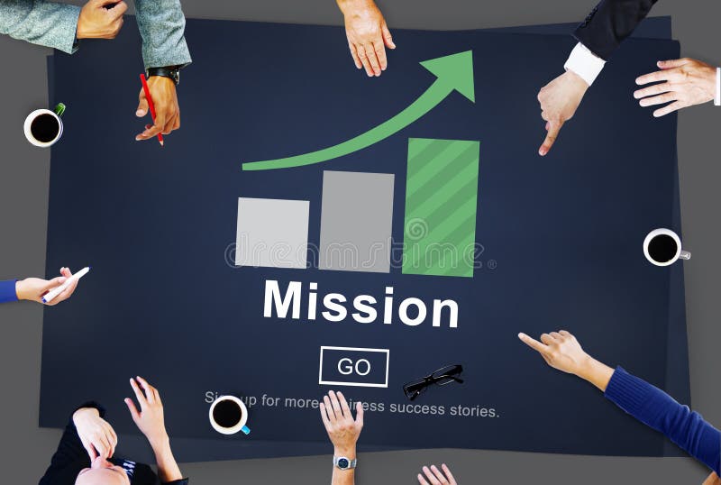 Mission Objective Goals Target Vision Strategy Concept Stock Image ...