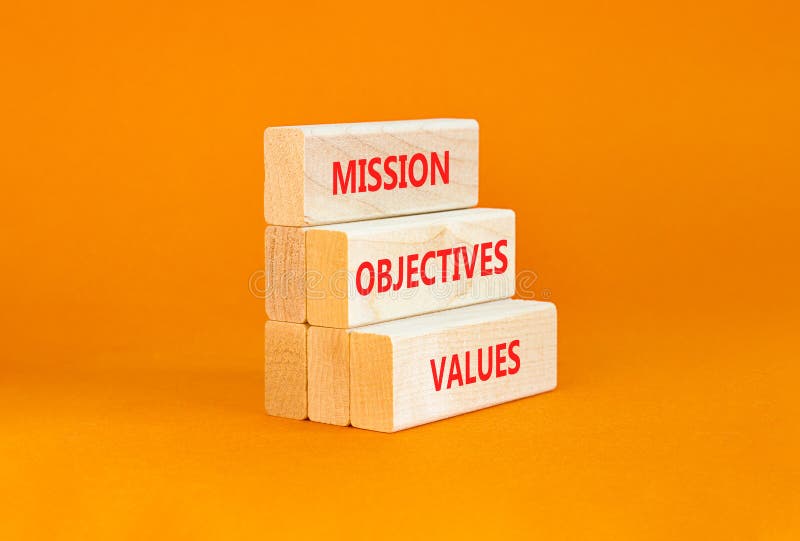 Mission Objectives Values Symbol. Concept Words Mission Objectives ...