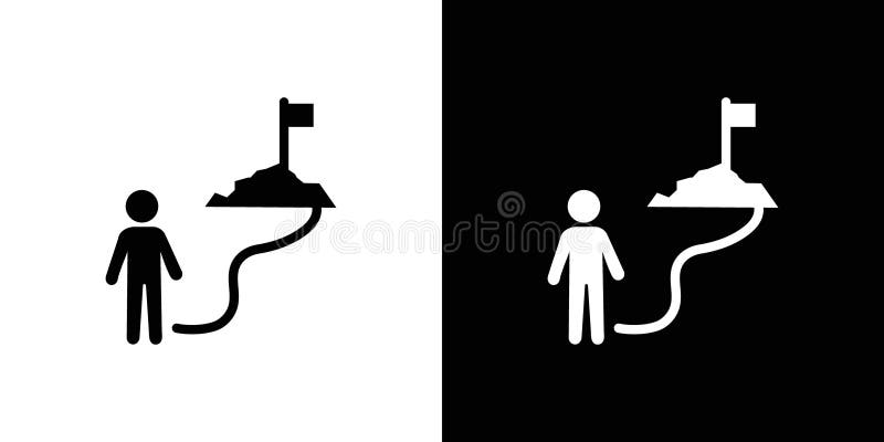 Mission Path Icon Isolated Flat Vector in Outline Stock Vector ...