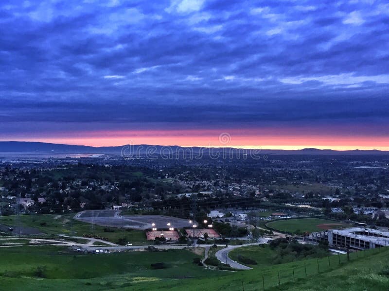 Mission peak hike stock photo. Image of sunset, hiking - 71080252