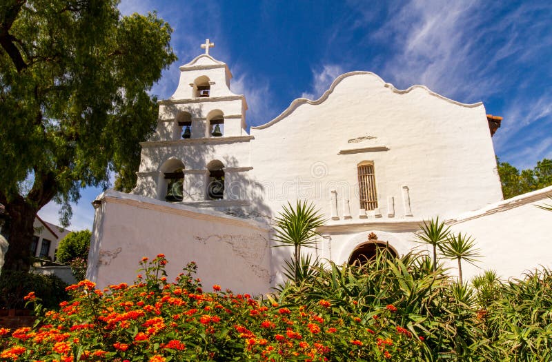 Mission Basilica San Diego De Alcala Stock Photo - Image of mission ...