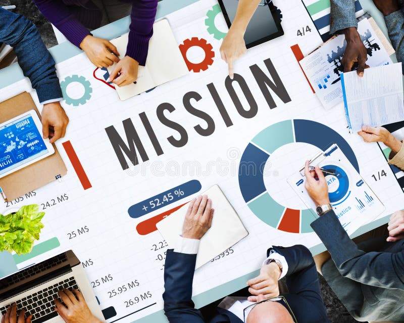 Mission Solution Target Strategy Vision Concept Stock Photo - Image of ...