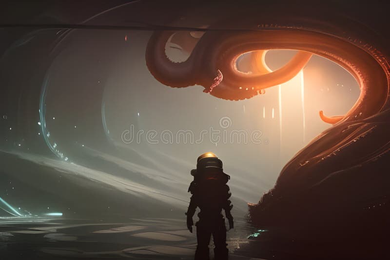 Mission in space stock photo. Image of inside, artificial - 275200566