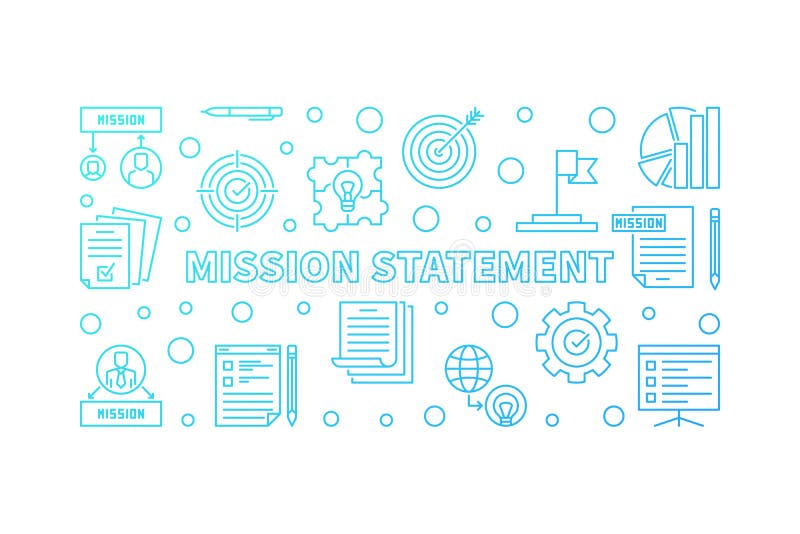 Vector Mission Statement Round Red Outline Illustration Stock Vector ...