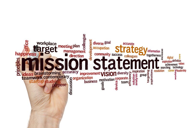 Mission Statement Word Cloud Concept Stock Illustration - Illustration ...