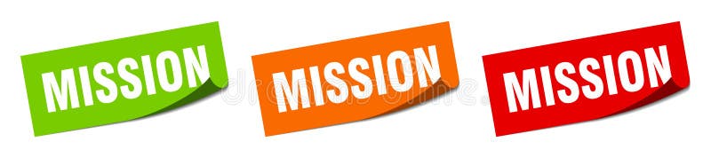 Mission Sticker. Mission Square Isolated Sign Stock Vector ...