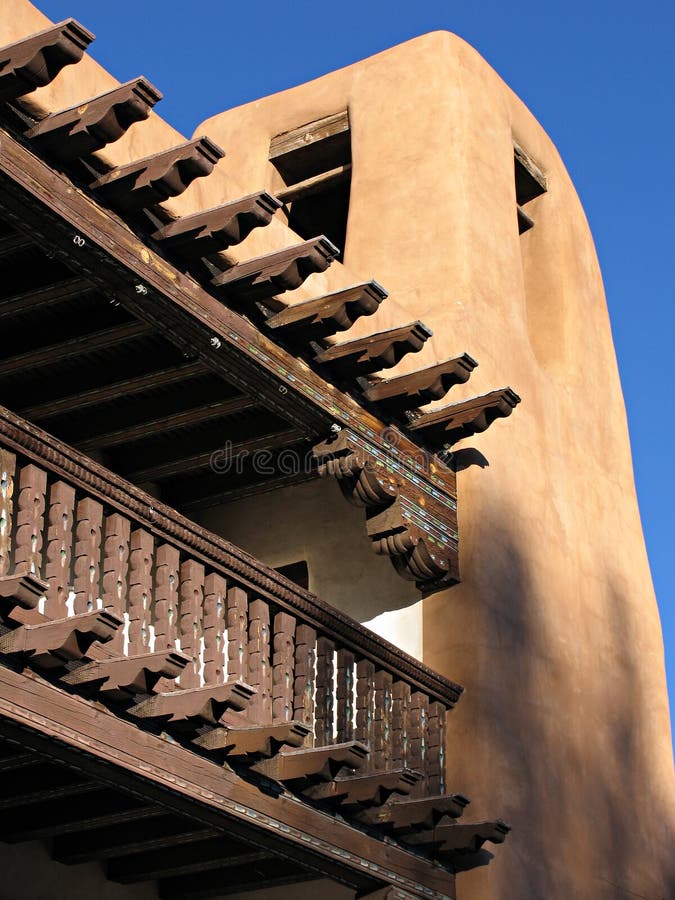 Mission-style building stock photo. Image of carving, balcony - 71526