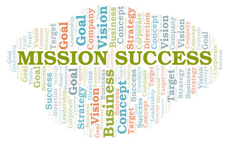 MISSION TO SUCCESS Grunge Stamp Seal on Gradient Background Stock ...