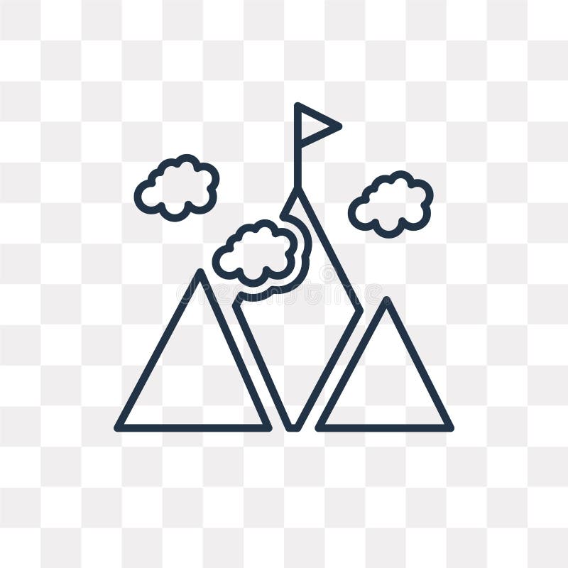 Mission Linear Icon. Modern Outline Mission Logo Concept on Whit Stock ...