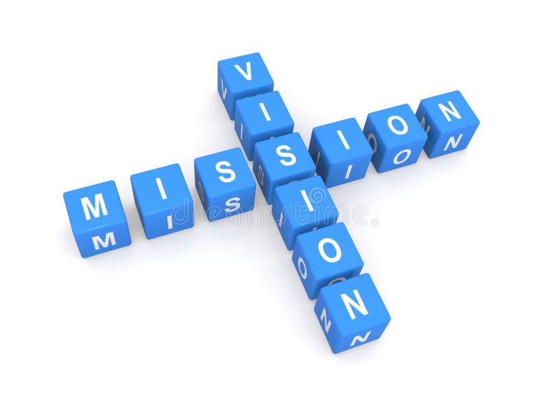 Vision and Mission stock photo. Image of blue, arrow - 35294386