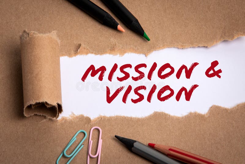 MISSION. VISION, STRATEGY, RESEARCH And SUCCESS Concept. Chart With ...