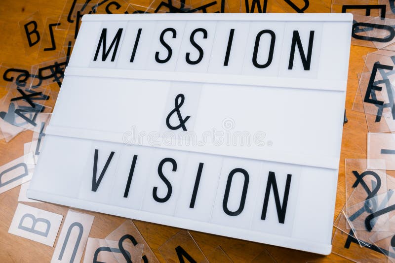 Mission Vision Value Letters Stock Photo - Image of text, development ...