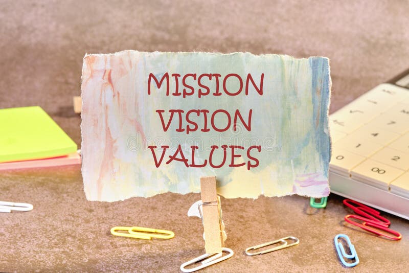 Mission Vision Values Symbol. Concept Words Mission Vision Values on a ...