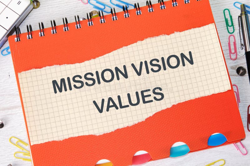 Mission Vision Values Symbol. Concept Words Mission Vision Values on a ...