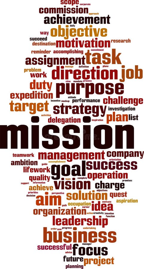 Mission word cloud stock vector. Illustration of accomplishing - 162666236
