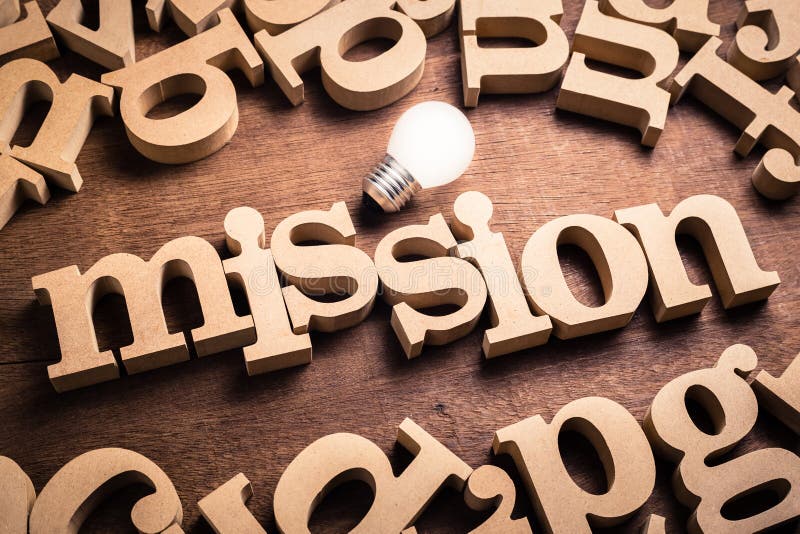 Mission Word on Table stock photo. Image of creativity - 137031076