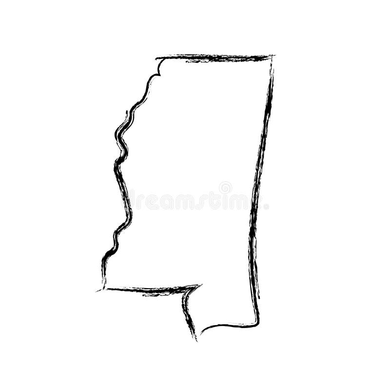 Mississippi Map Outline 1,168 Mississippi Outline Stock Photos,