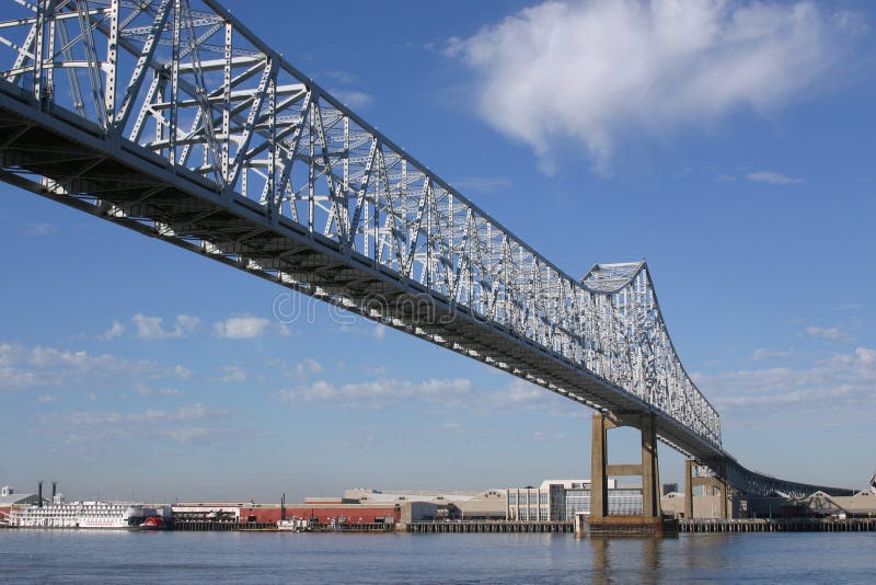 Mississippi River Bridge stock photo. Image of girder - 1988044