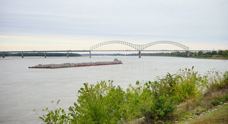 Mississippi River in Tennessee Stock Image - Image of capital, downtown ...