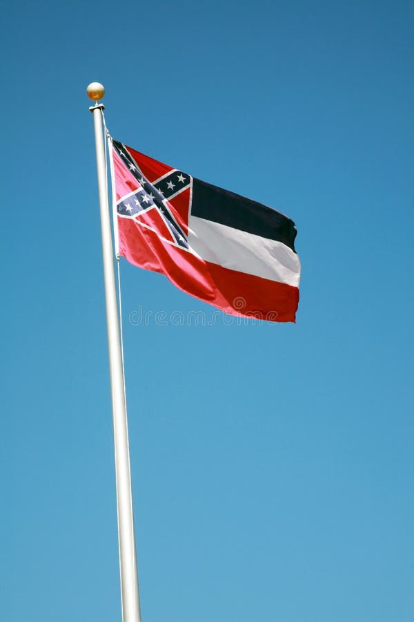 Mississippi State Flag stock photo. Image of white, rebels - 13476926