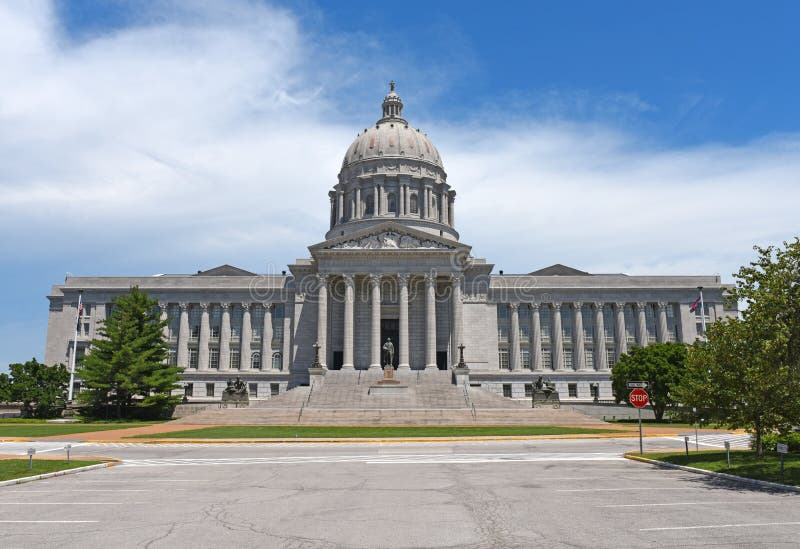 Jefferson City, Missouri - State Capitol Stock Image - Image of ...