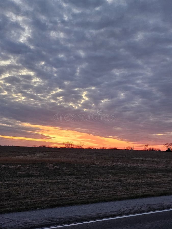 Missouri Sunset Backroads stock photo. Image of backroads - 372989900