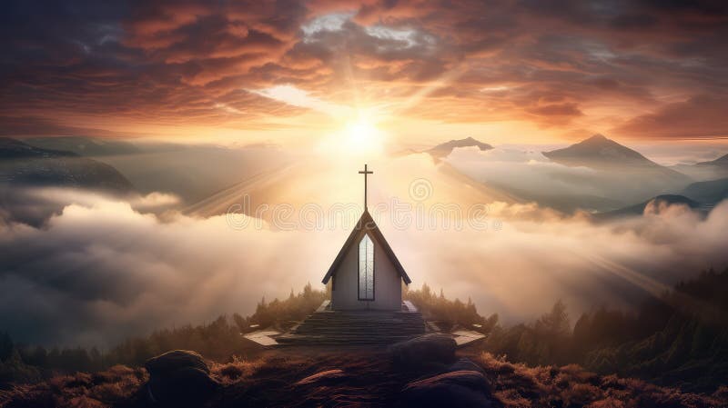 Mist beacon of light stock illustration. Illustration of background ...