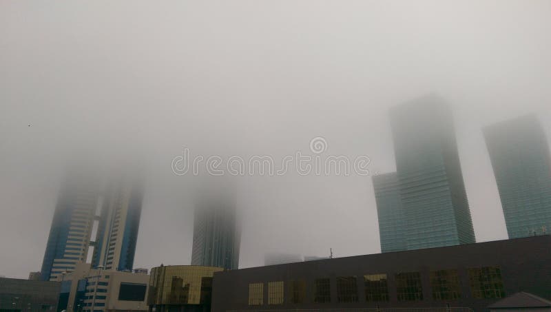 Mist stock photo. Image of mist, buildings, city - 59044510