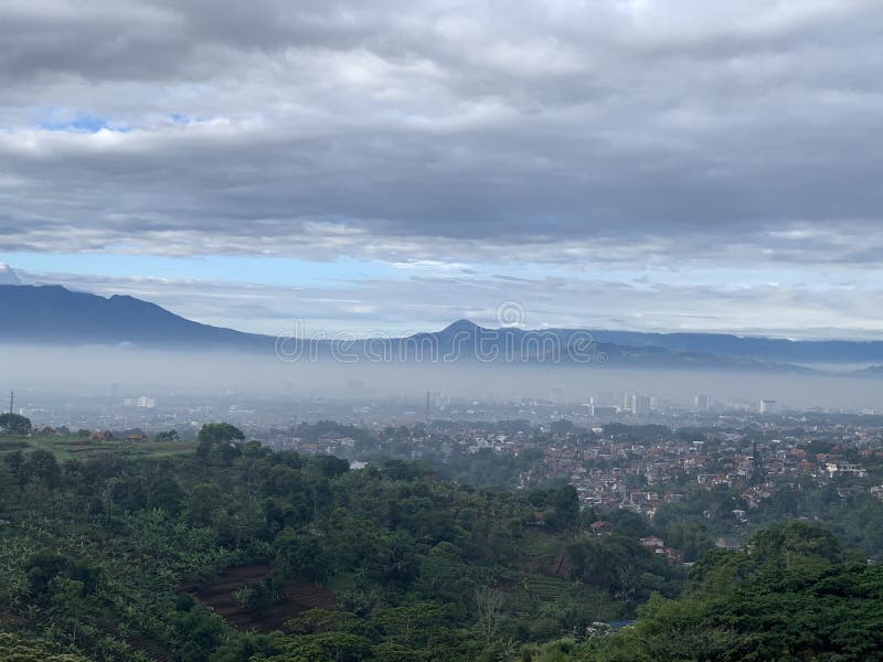 Mist City stock image. Image of city, nature, morning - 222666425