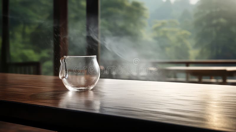 Mist condensation on glass stock illustration. Illustration of vapor ...