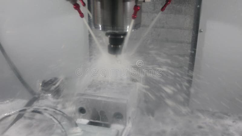 Mist coolant cnc machine stock video. Video of equipment - 278908595
