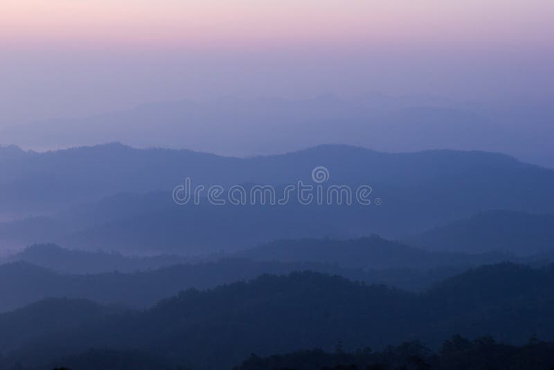 Mist cover mountain stock image. Image of hiking, mountain - 40281917