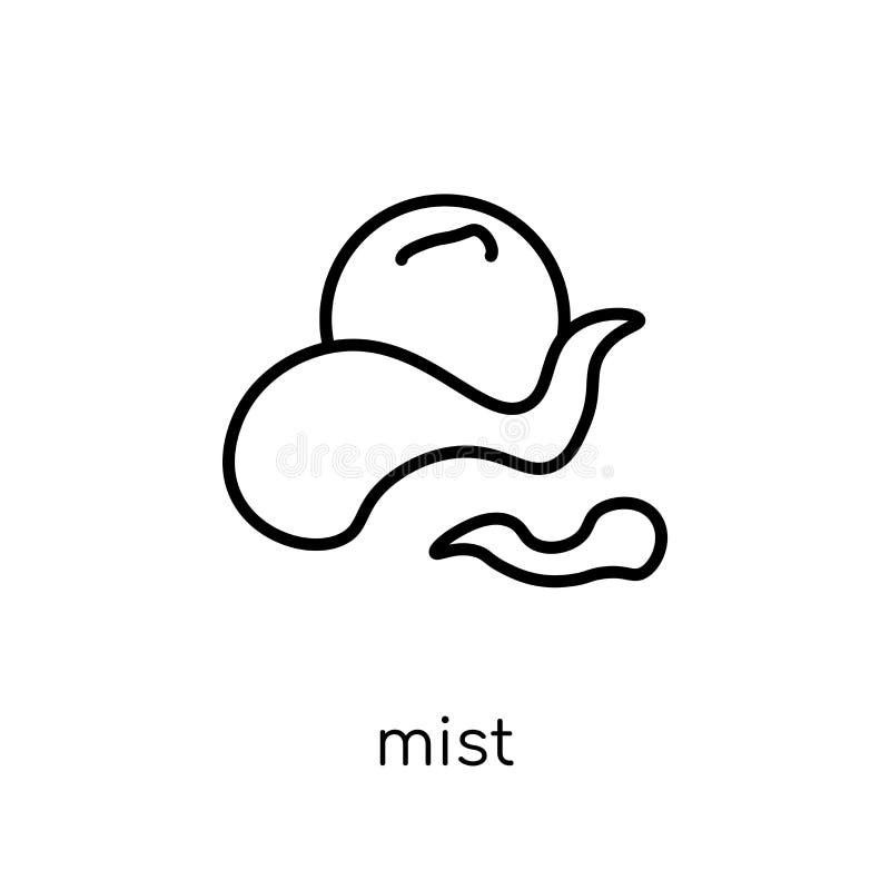 Mist icon from collection. stock vector. Illustration of weather ...