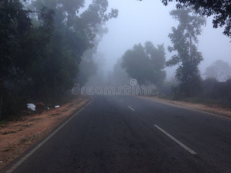 Mist stock image. Image of background, road, mist, india - 64771415