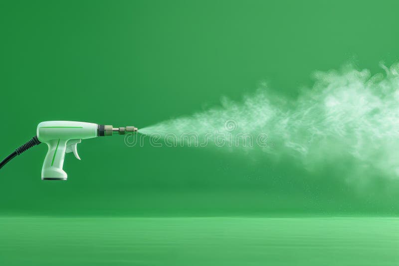 Mist Machine Spraying Water Onto Floor Stock Photo - Image of misting ...