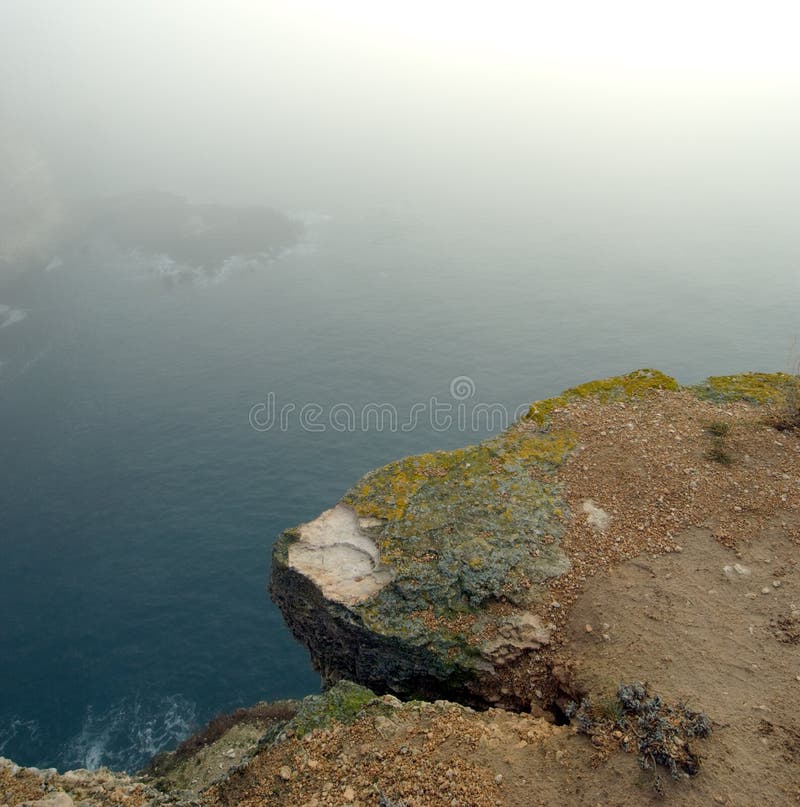 Mist over coastline stock image. Image of dawn, dusk - 12656915
