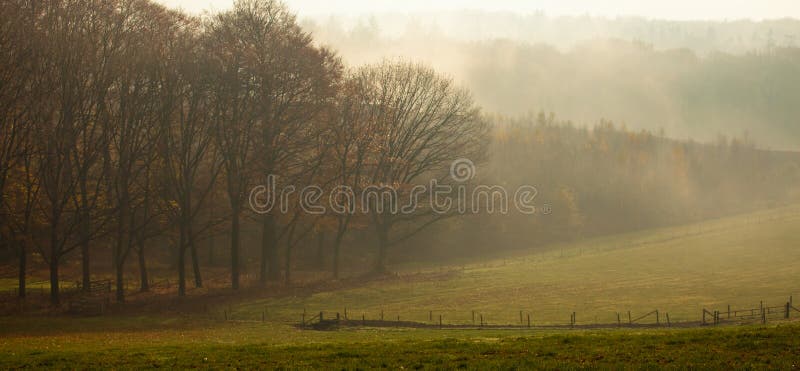 Mist over field stock photo. Image of light, outdoors - 22133744
