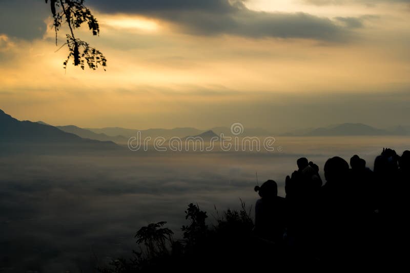 Mist over the mountains stock image. Image of background - 38595873