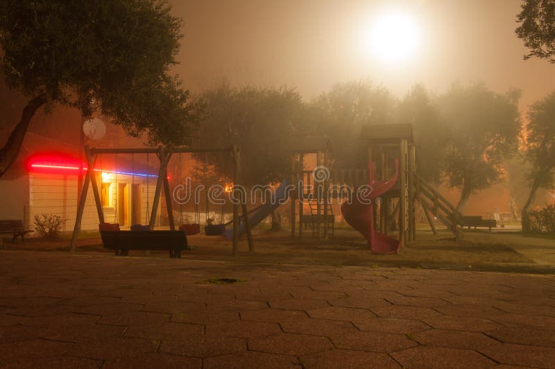 Mist in the Park stock photo. Image of deep, mysterious - 38019180