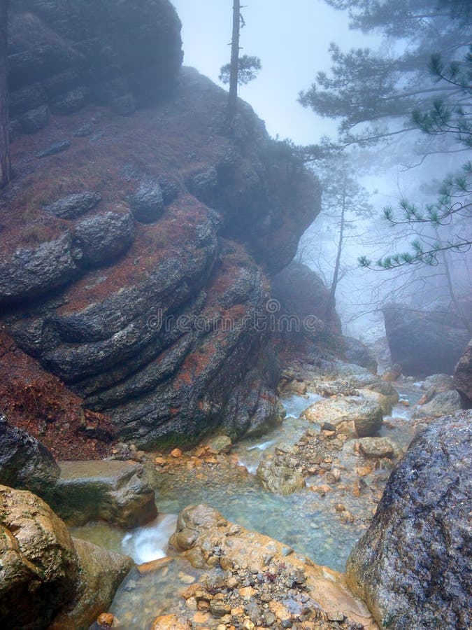 Mist and rocks stock image. Image of cascade, landscape - 25476985