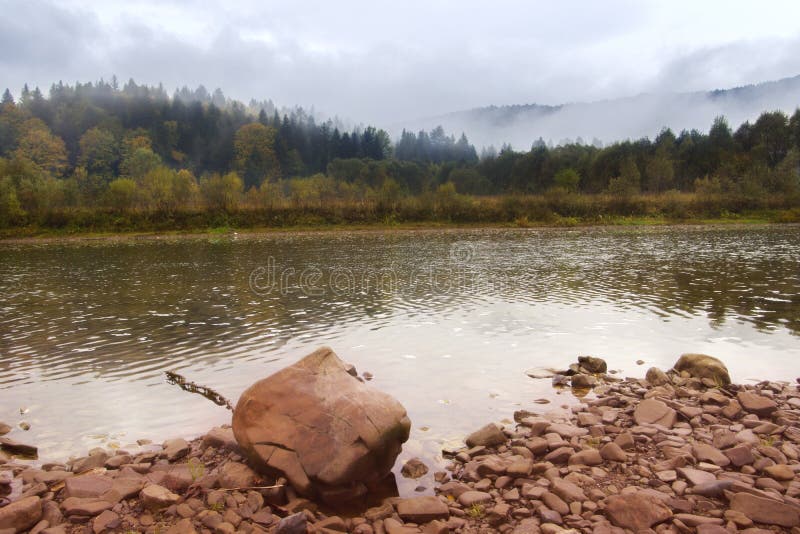 Mist, Rocks, Carpathian Mountains Stock Image - Image of leaf, falling ...
