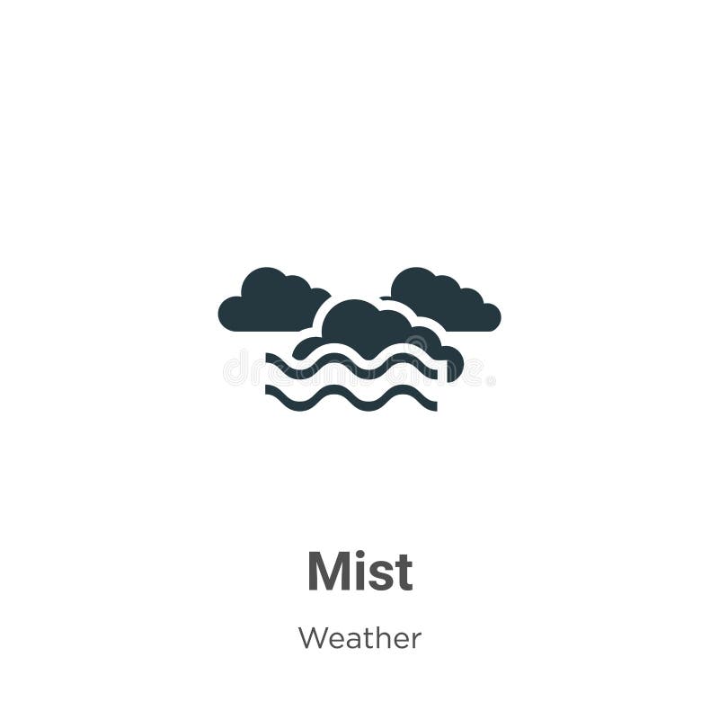 Mist Icon. Elements Of Weather In Multi Colored Icons. Premium Quality ...