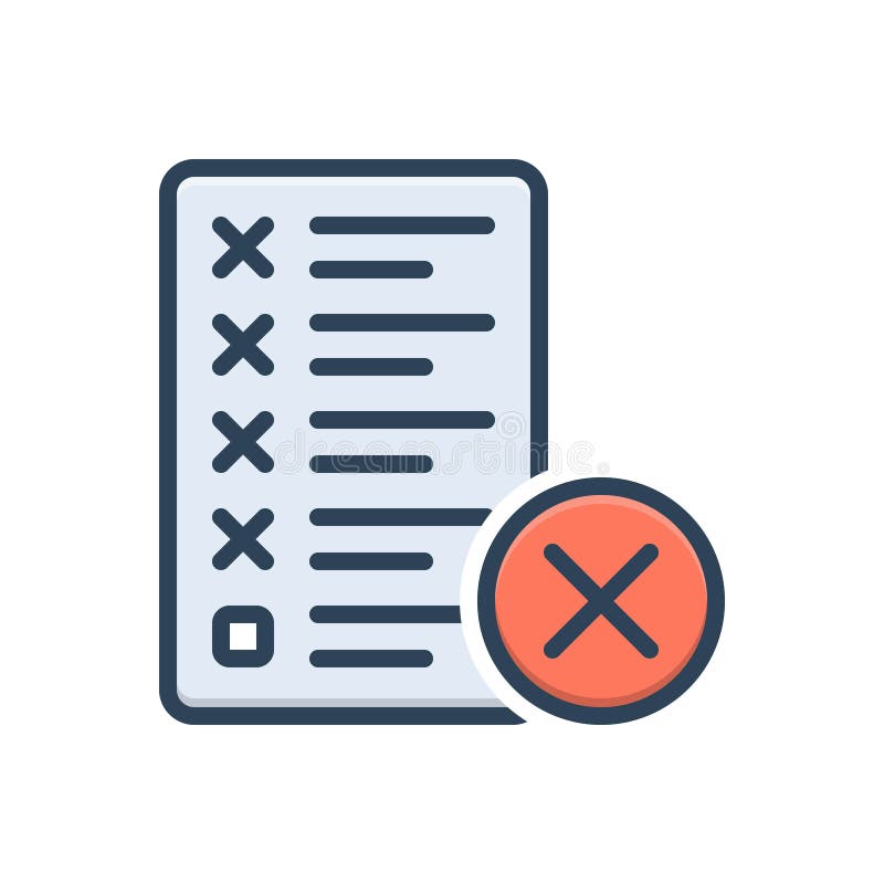 Color Illustration Icon for Mistake, Error and Message Stock Vector ...