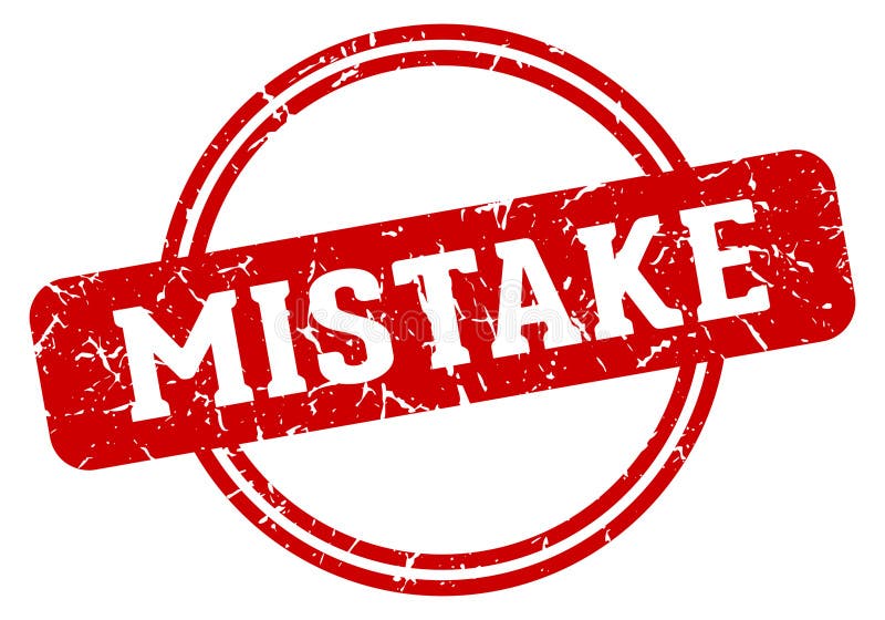 Mistake stamp stock vector. Illustration of vignette - 347685751
